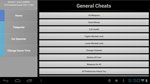 Tuto: Entrer des codes sur GTA 3 pour Android