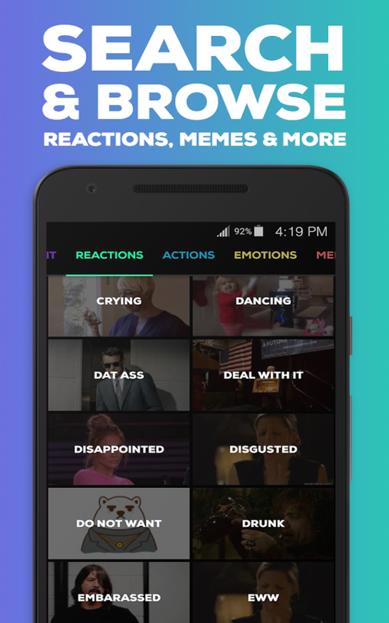 GIPHY: Tous les meilleurs Gifs sur Android
