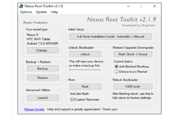 Nexus Root Toolkit, l'outil indispensable