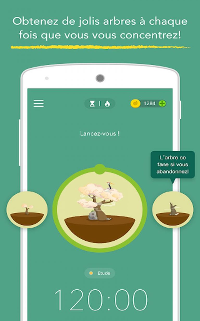 Avec l'application Forest, vous allez vous concentrer sur l'essentiel